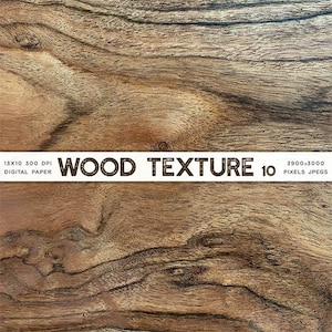 Wood Texture 10 - From Real Natural Wood - Digital Paper for Text ...