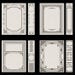 Ornate Book Covers With Spine Vol 4 Creme Linen & Dark Brown Frames ...