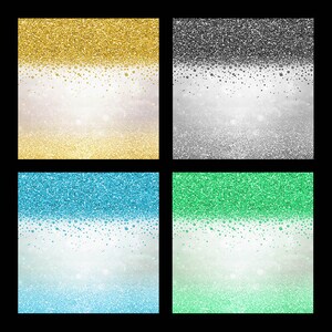 Glitter Ombre Digital Paper Clip Art - Instant Download Digital Clipart ...