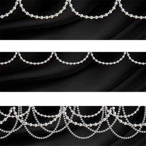 Luxury Diamonds & Pearls Borders Clip Art Gemstone - 25 PNG Transparent ...