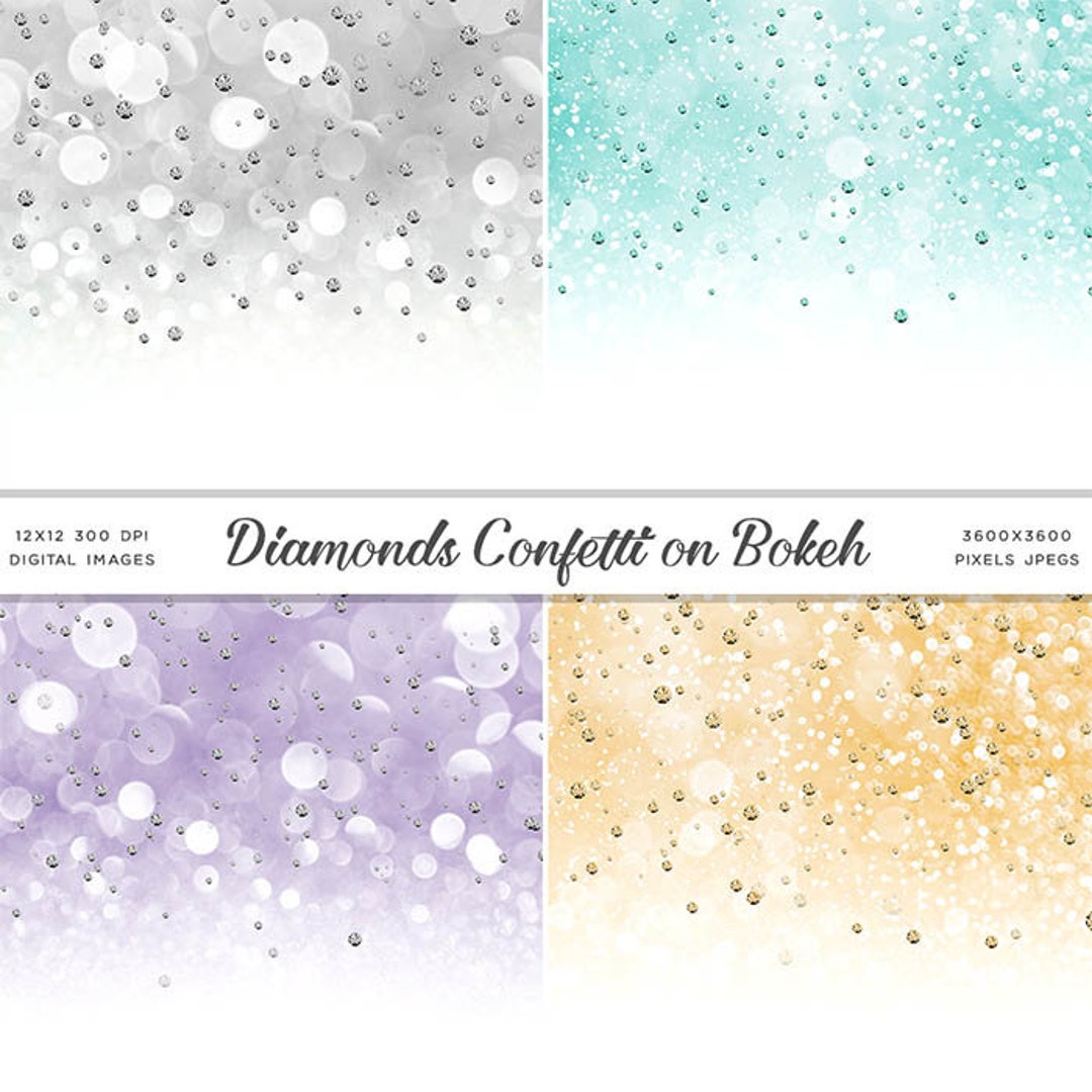 Diamonds Confetti on Bokeh Backgrounds Textures High Resolution Images ...