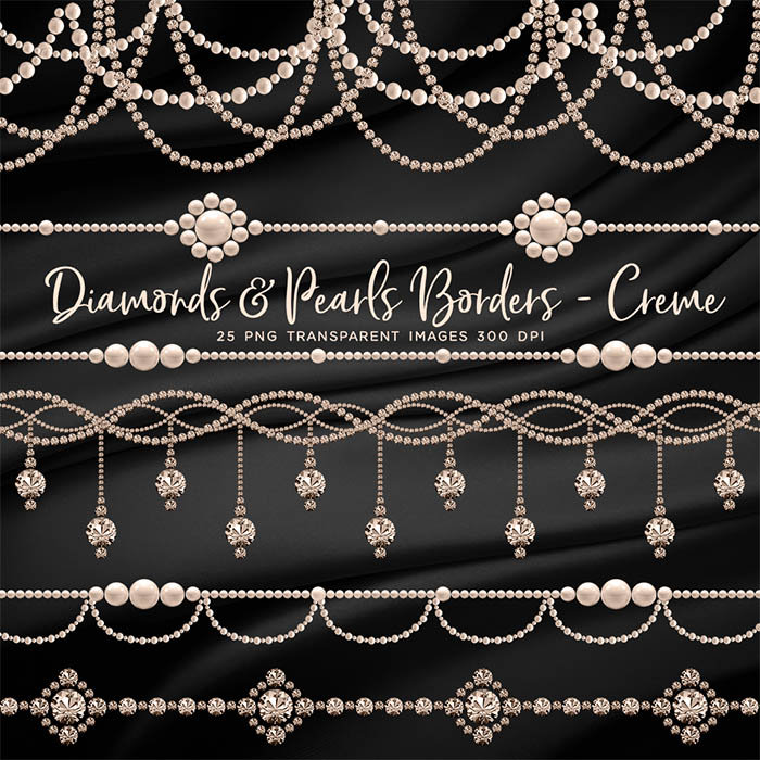 Pearls Border Clip Art
