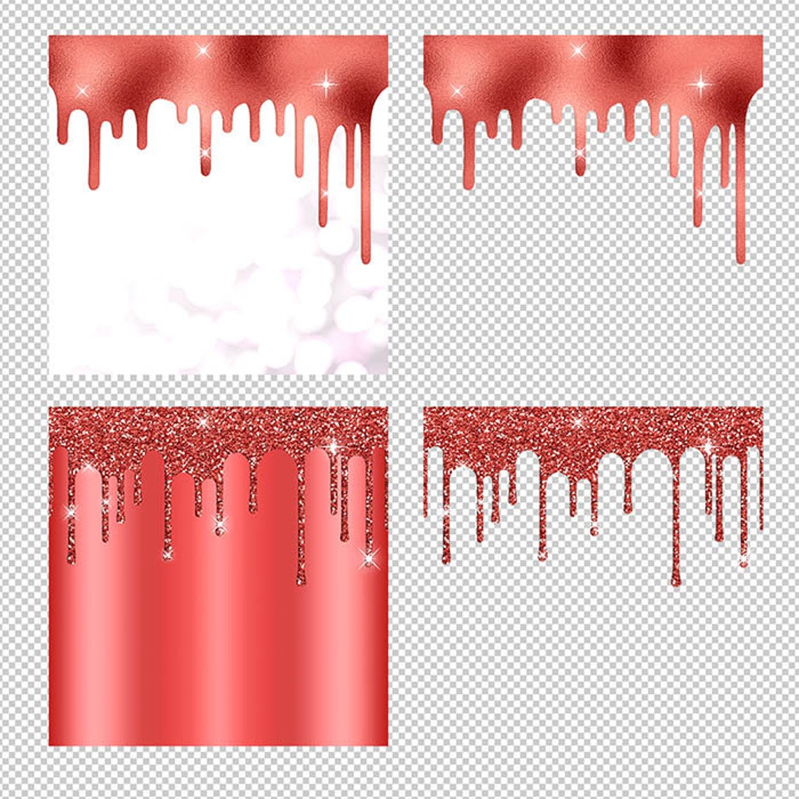 Red and Glitter Drips Backgrounds & PNG Transparent Images - Etsy