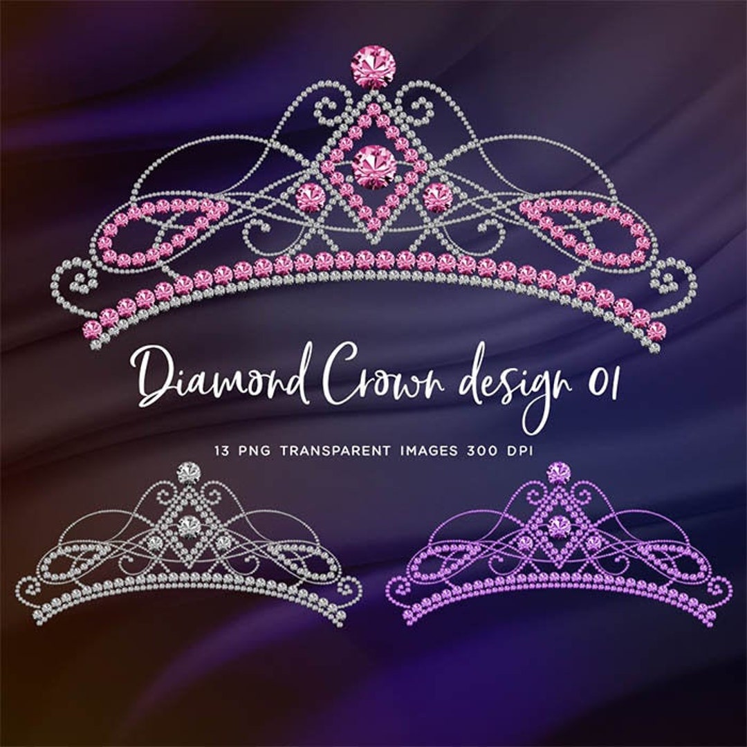 Diamond Crown Design 01 - 13 PNG Transparent Images High Resolution ...
