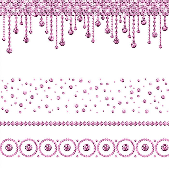 Diamonds Confetti & Borders Pink Clip Art Gemstone 13 PNG - Etsy