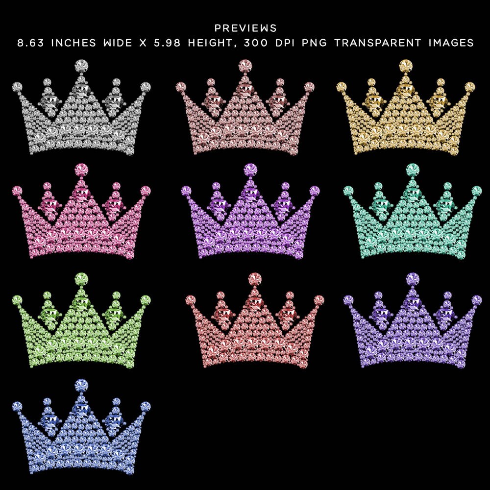 Diamond Crown Design 03 10 PNG Transparent Images High - Etsy