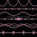 Luxury Diamonds & Pearls Borders Pink Clip Art Gemstone - 25 PNG ...