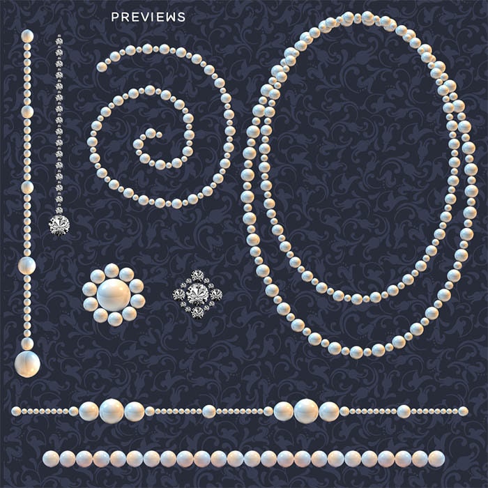 16 PNG Transparent Images High Resolution Luxury Diamonds & Pearls Rose ...