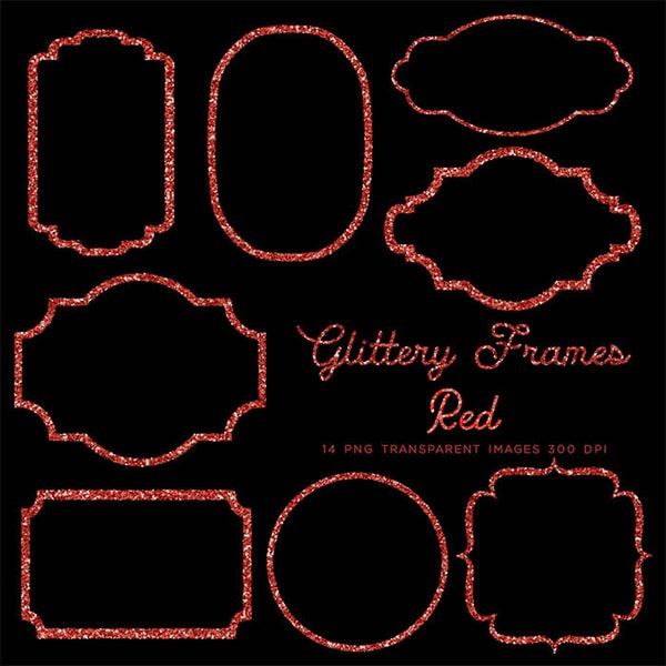 Glitter Frames - Etsy