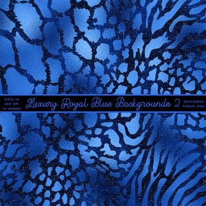 Luxury Royal Blue Backgrounds Vol2 Glitter Foil Texture Digital Paper ...