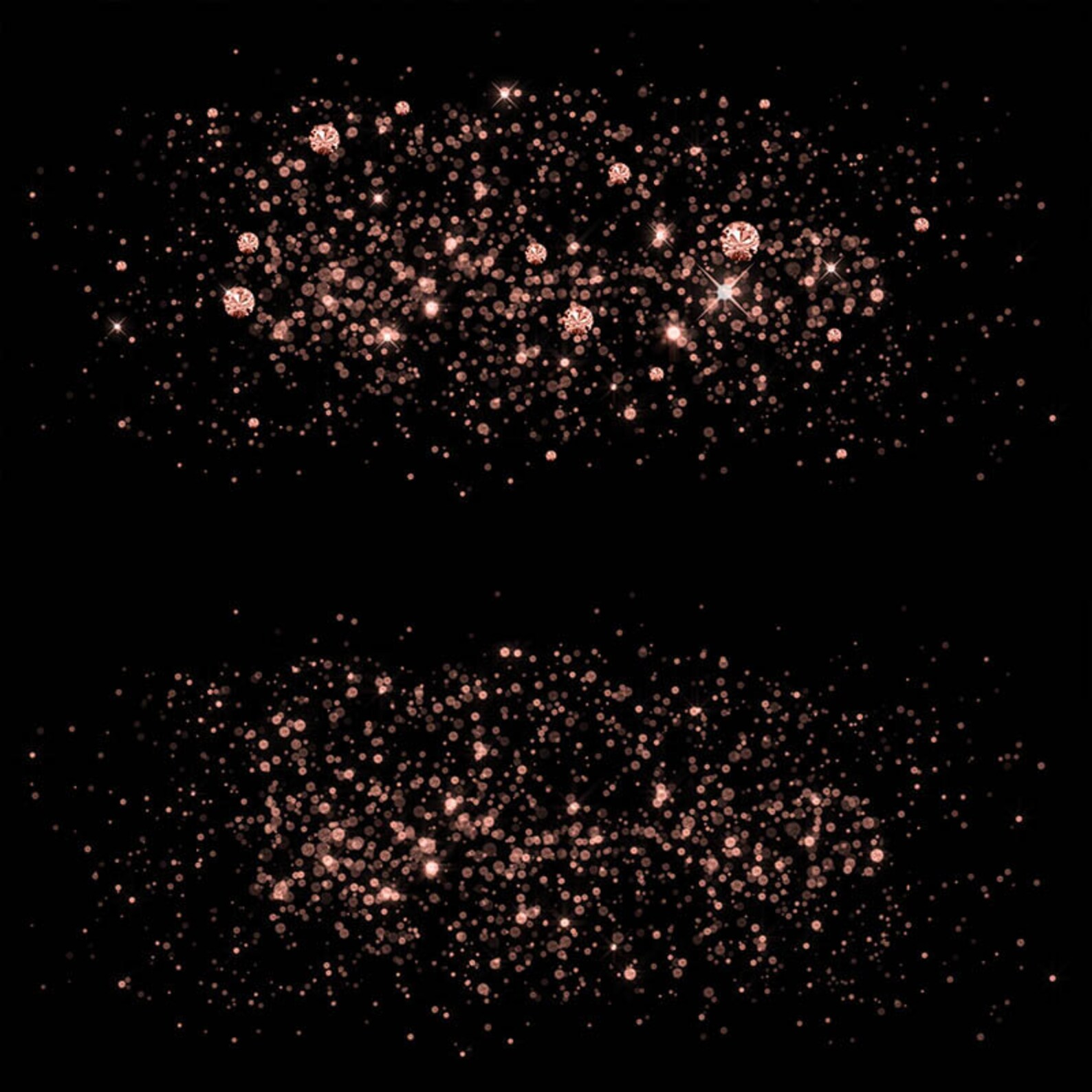 Dusty Peach Round Glitter Dust & Diamonds 01 - Sparkly 8 PNG ...