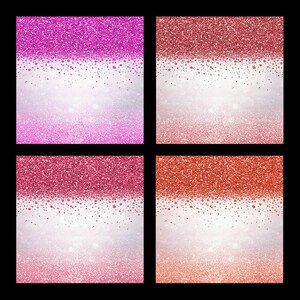 Glitter Ombre Digital Paper Clip Art - Instant Download Digital Clipart ...