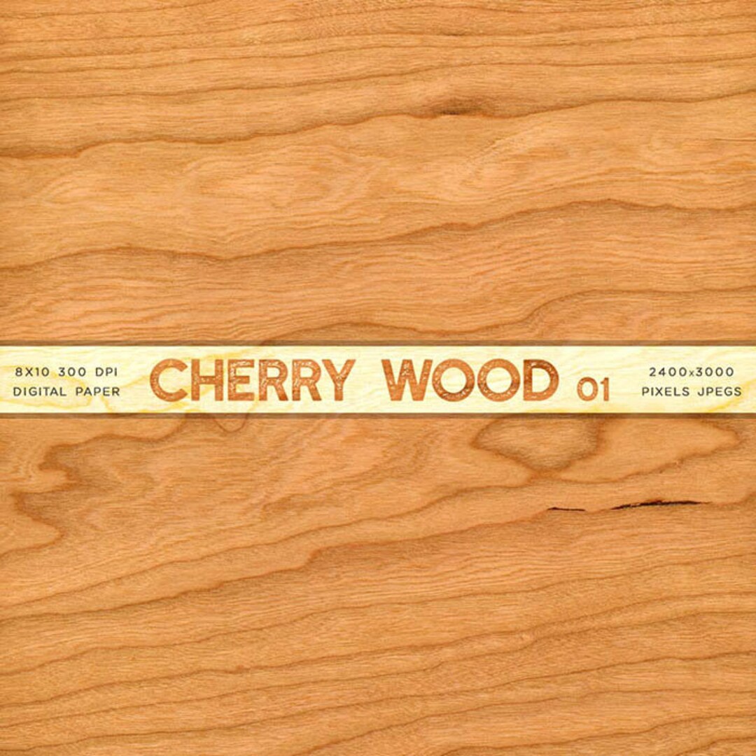 Cherry Wood 01 - From Real Natural Wood Digital Paper for Text, Objects ...