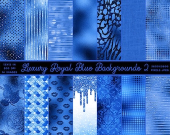 Royal Blue Digital Backgrounds - Etsy