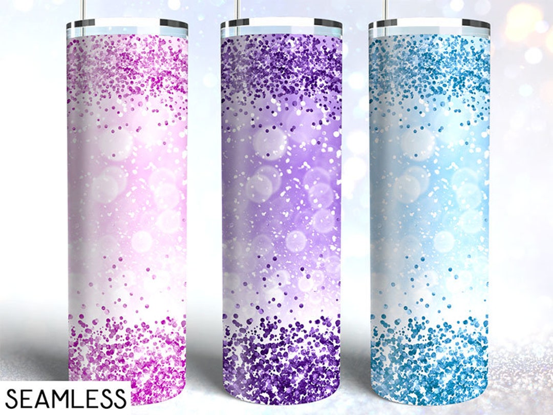 Glitters Skinny Tumbler Size Seamless Backgrounds - 16 Different Color ...