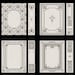 Ornate Book Covers With Spine Vol 4 Creme Linen & Dark Brown Frames ...