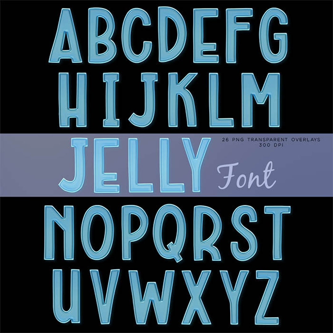Jelly Font 1 Letters Alphabet Font - 26 PNG Transparent Images ...
