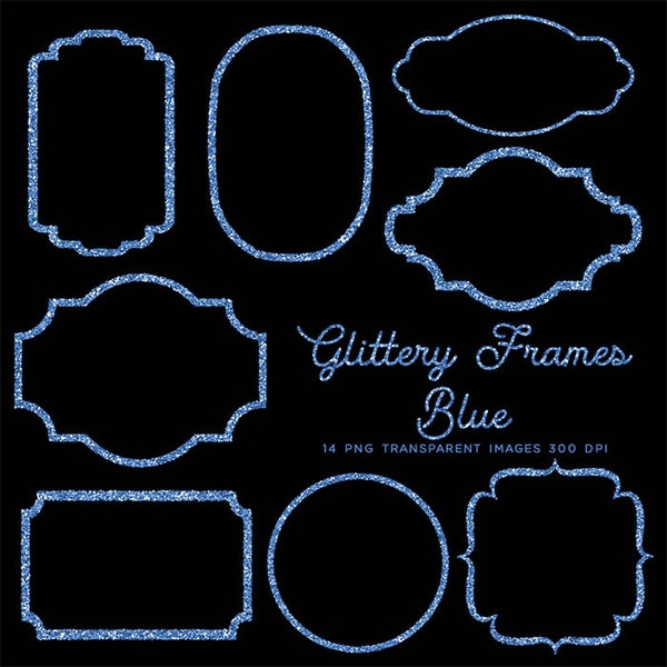 Glitter Frames - Etsy