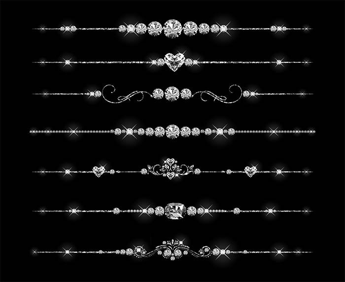 Diamond Dividers Clip Art Gemstone 7 PNG Transparent Images - Etsy