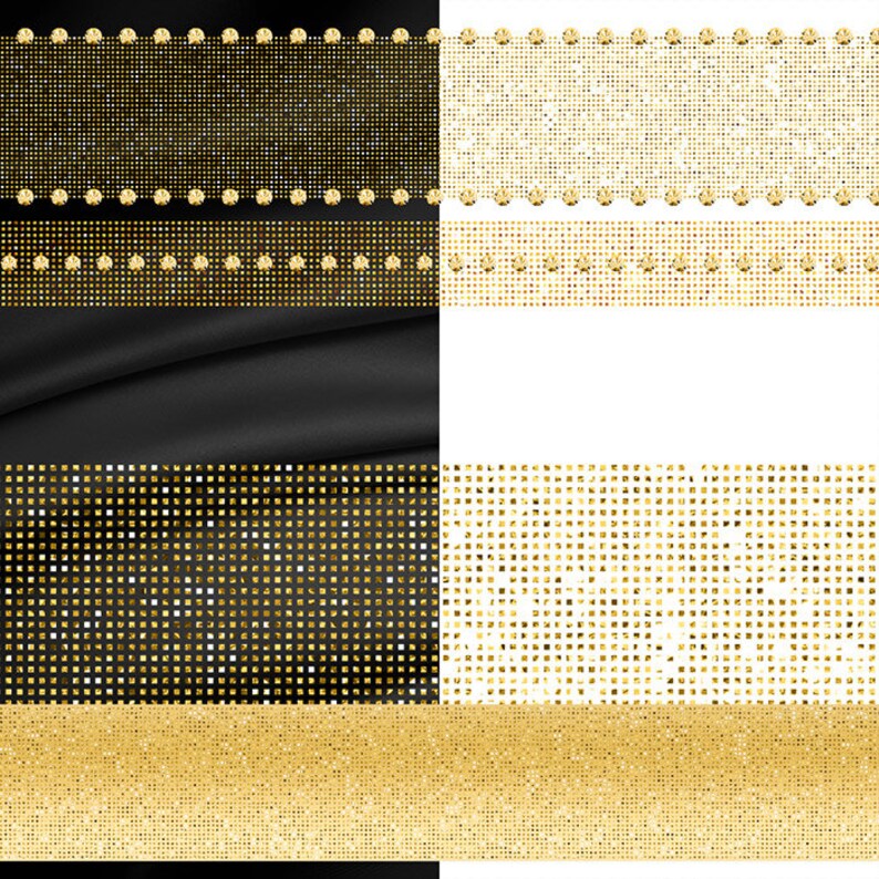 Shimmer Strips in Gold Glitter Texture 12 PNG Transparent - Etsy