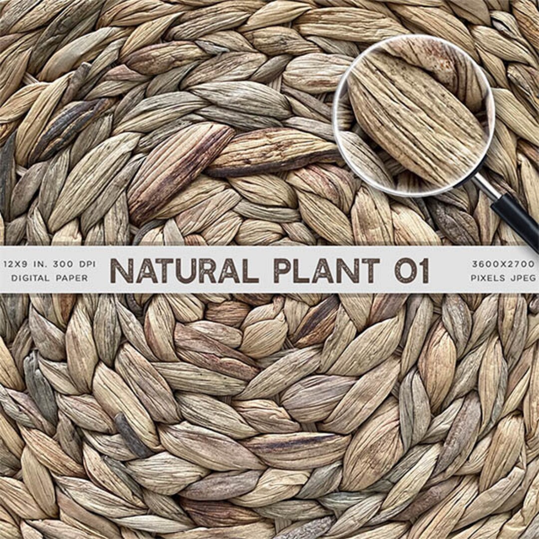 Natural Plant 01 Jute Background Texture Digital Paper for Text ...