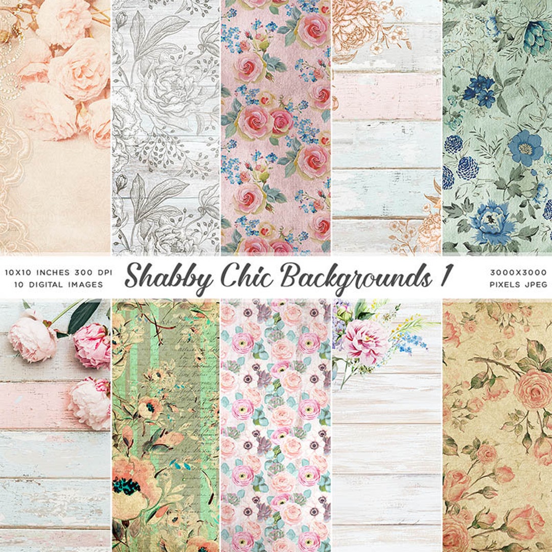 Shabby Chic Backgrounds 1 - 10 Backgrounds Flower Patterns High ...