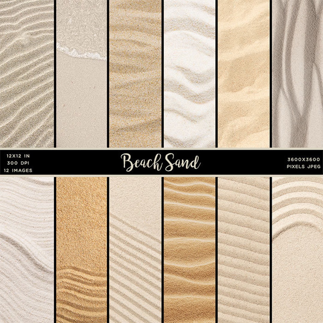 Beach Sand Digital Photos Ocean Waves Beach Party - 12 High Resolution ...