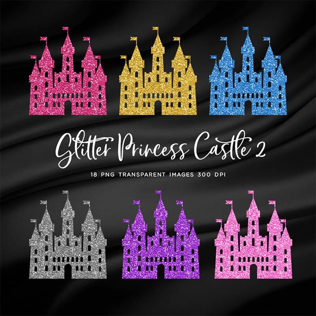 Princess Glitery Castle Glitter Texture Vol 2 - 18 Different Colors PNG ...