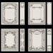 Ornate Book Covers With Spine Vol 1 Creme Linen & Dark Brown Frames ...