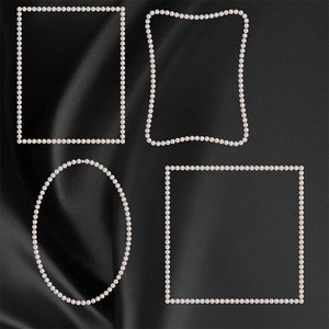 Pearls Frames 1 Pearl Clip Art Luxury Pearls Wedding Invitation - 11 ...
