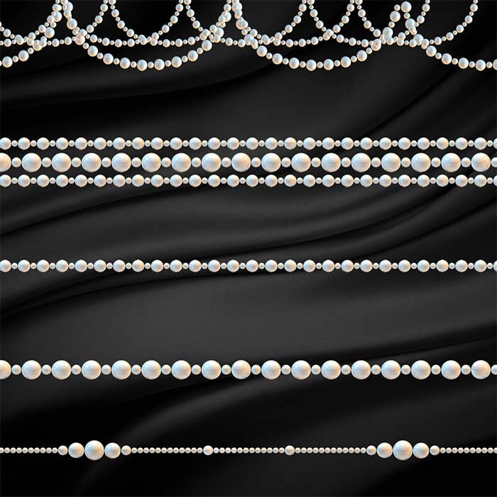 Luxury Diamonds & Pearls Borders Clip Art Gemstone - 25 PNG Transparent ...