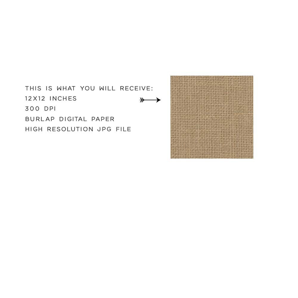 Burlap Texture Digital Paper for Text, Objects, Backgrounds - Instant ...