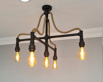 Pipe Chandelier | Etsy