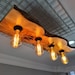 Live Edge Olive Wood Slab Pendant Chandelier, Rustic Lighting Fixture ...