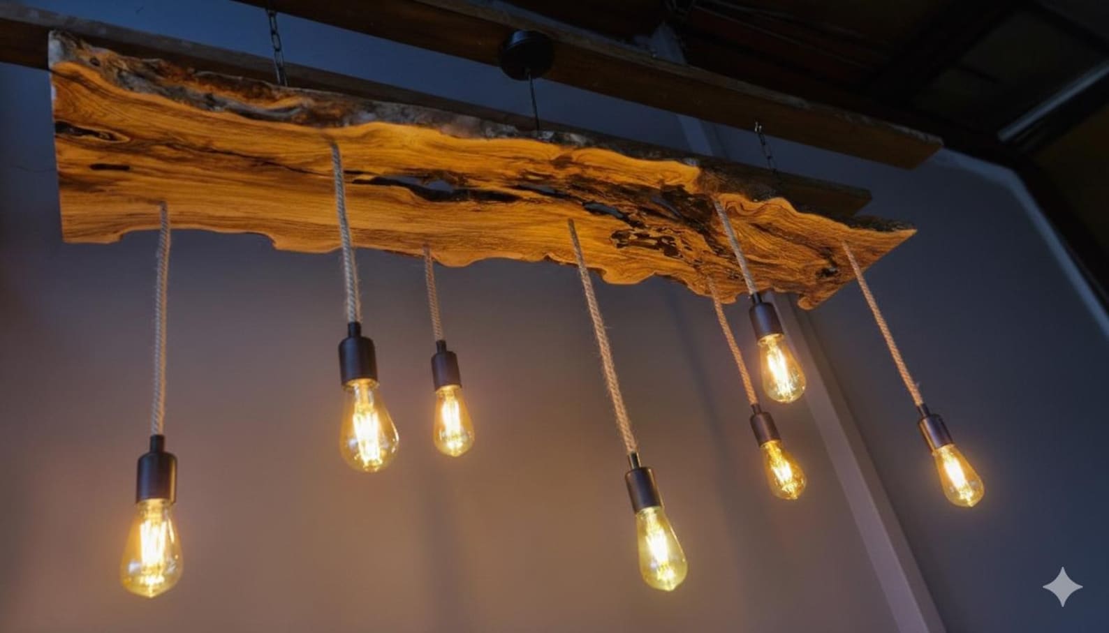 Live Edge Olive Wood Light Fixture for Kitchen Island, Rustic Unique ...
