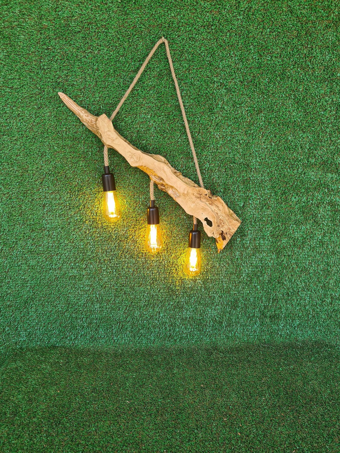 Unique Olive Wood Live Edge Wall Lamp, Rustic Farmhouse Wall Sconce - Etsy