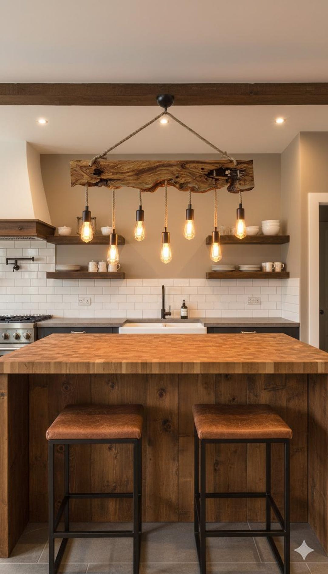 Live Edge Olive Wood Light Fixture for Kitchen Island, Farmhouse Wooden ...