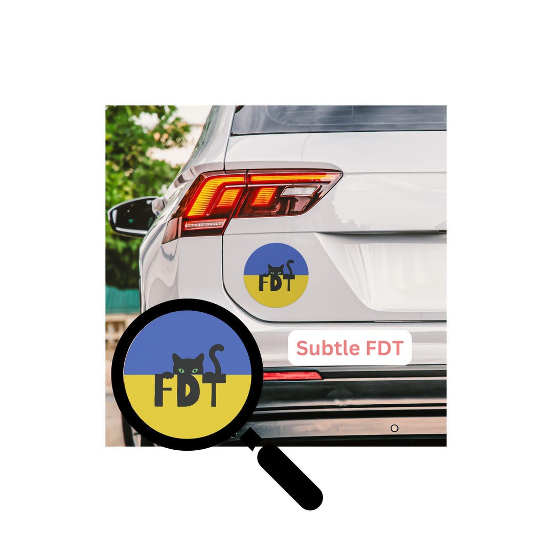FDT Ukraine Car Magnet, Stand W Ukraine Car Decal, Stand W Zelensky ...