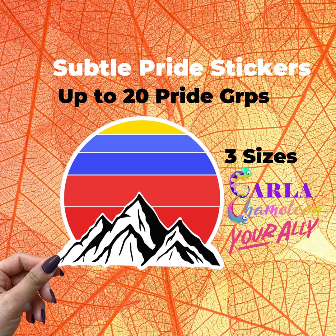 Polyamory Pride Mountain Sticker, Polyamory Pride Flag Sticker ...