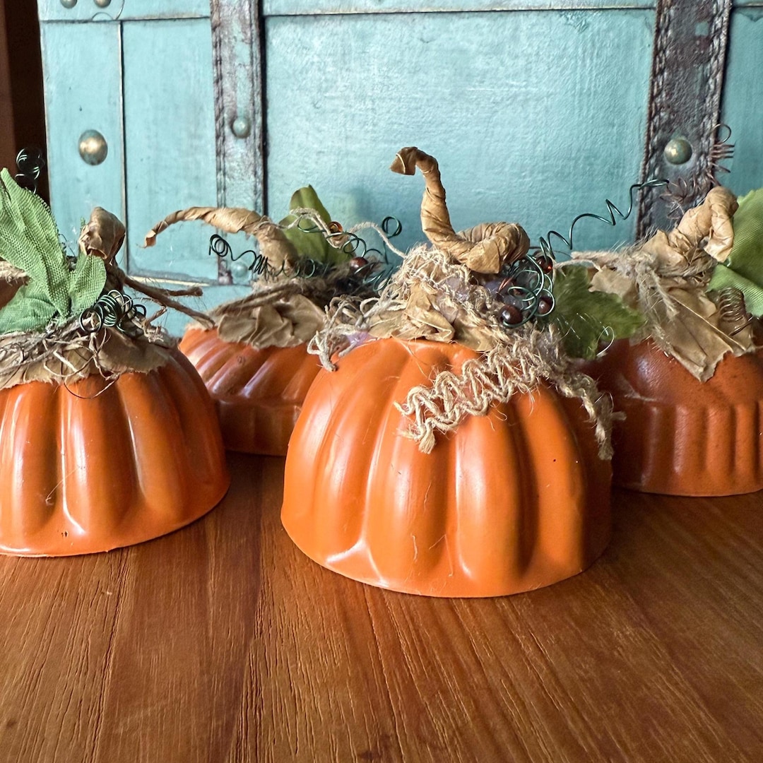 Vintage Pumpkin Jello Mold, Fall Decor, Orange, October Decor, Autumn ...