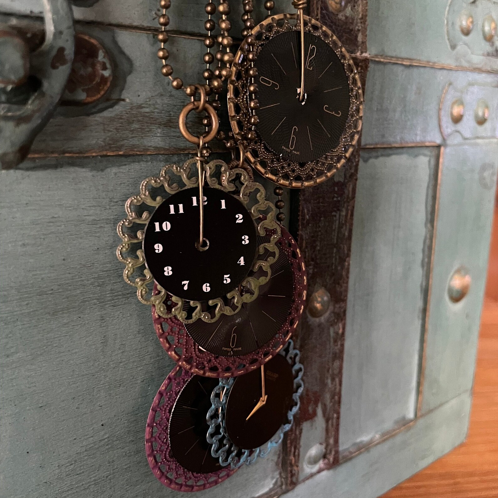 Vintage Double-sided Watch Face Necklace Antique Jewelry - Etsy