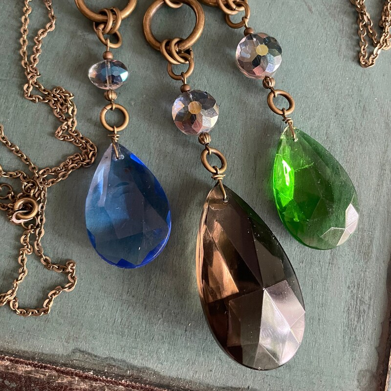 Repurposed Chandelier Crystals - Etsy