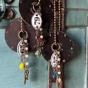 Vintage Electroswitch Dial Plate Necklace, 1970s, Mallory, Steampunk ...