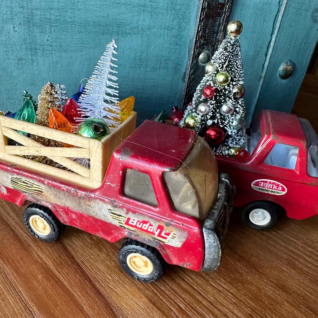 Vintage Red Toy Truck, 1970, Tonka Turck, Buddy Truck, 1980, Retro ...