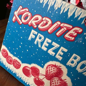 Vintage Kordite Freze Box, 1958, Retro Christmas, Repurposed, Upcycled ...