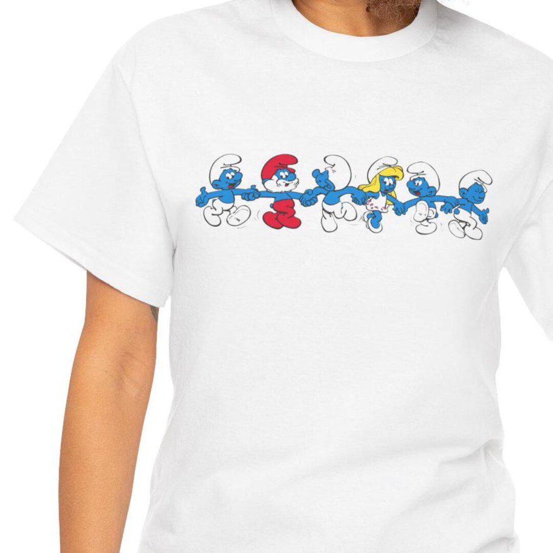 Smurfs, 1980s Cartoon, Smurfs Tshirt, Smurfette, Papa Smurf, Brainy ...