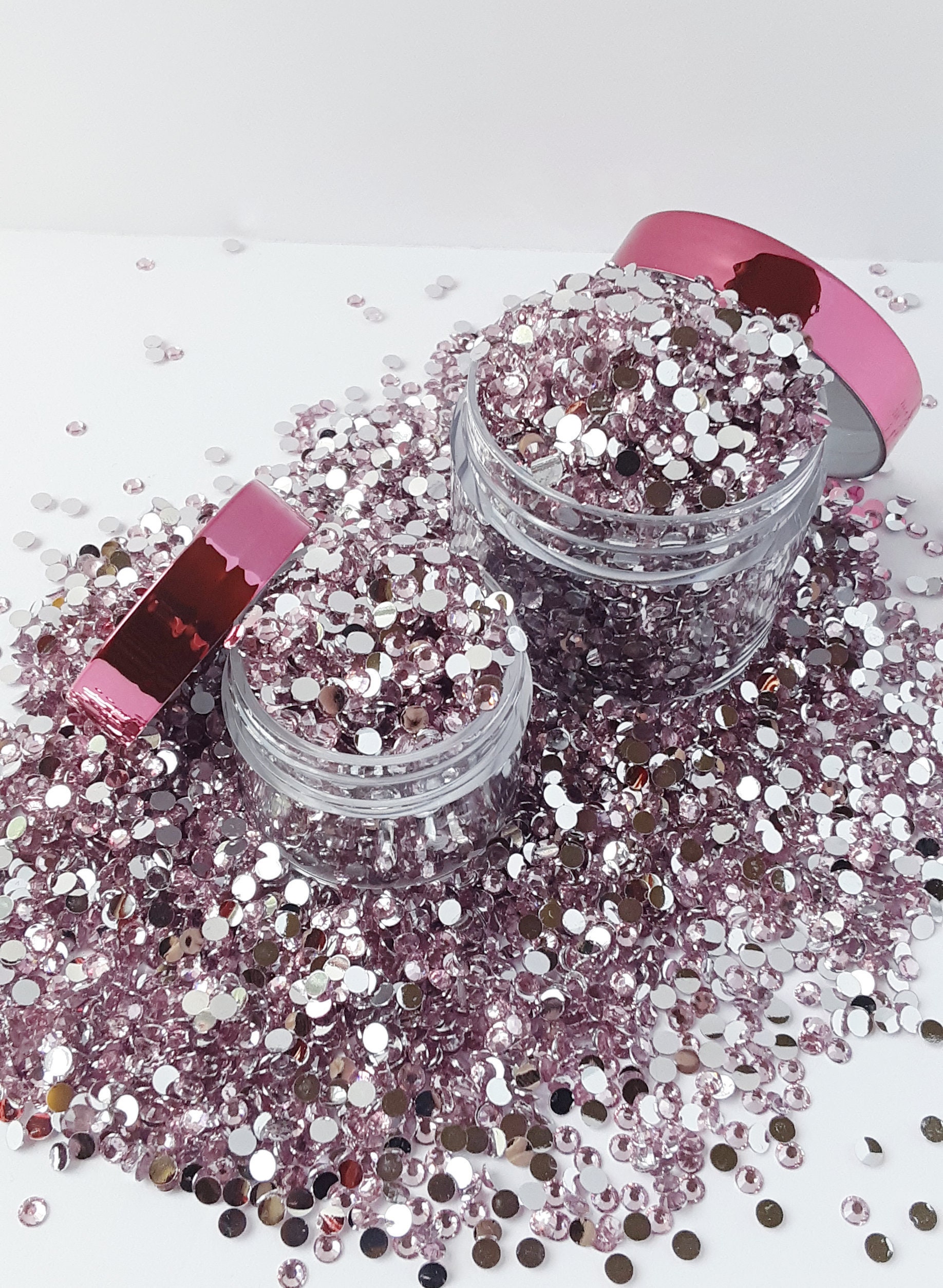 4MM Light Pink Resin Rhinestones Ss16 Flatback Non - Etsy