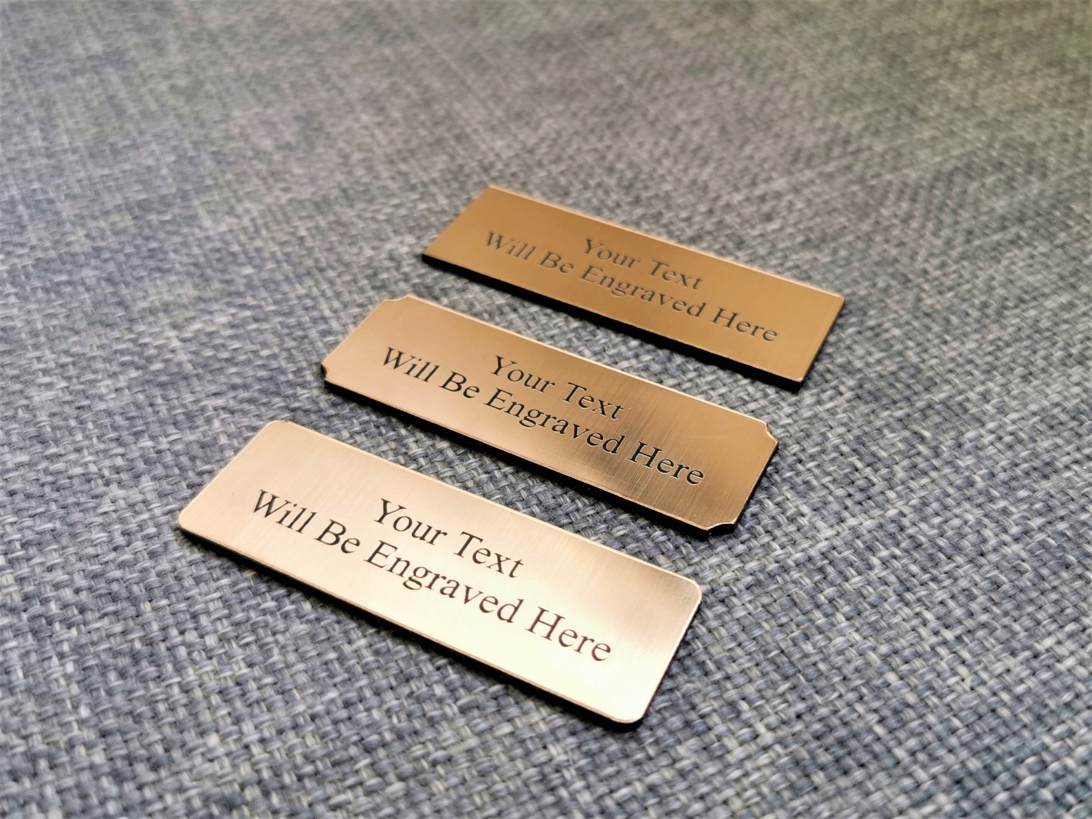 Custom Engraved Plate, Trophy Plate, Award Plaque, Memorial, Gold ...