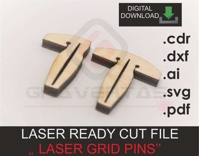 Laser Grid Pins: Honeycomb Flat Material Pins (digital File) - Etsy