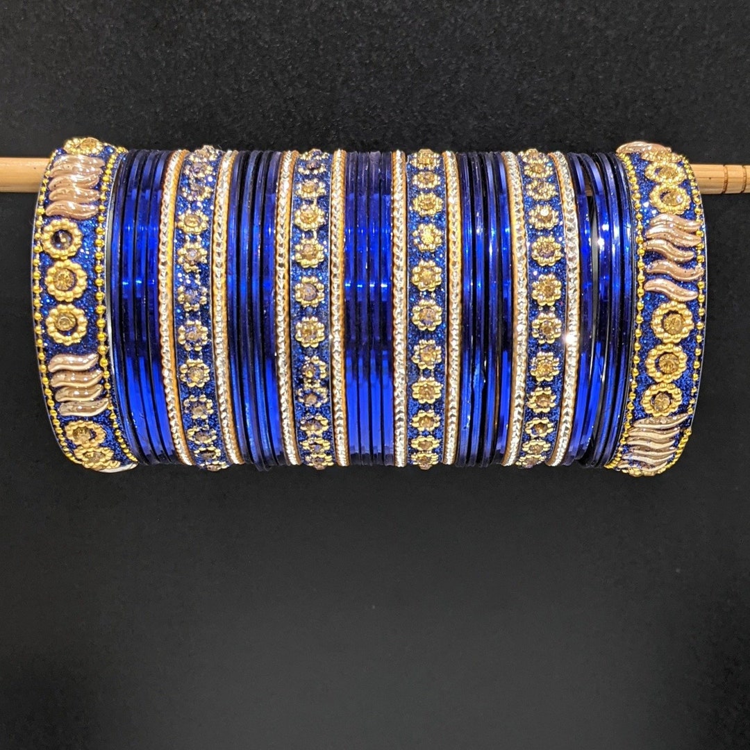 Bangles Large Set : Blue - Etsy